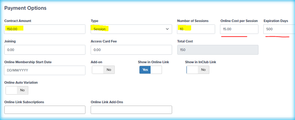 PIF Class or Session Packages - Top-up in the APP – Clubfit Software